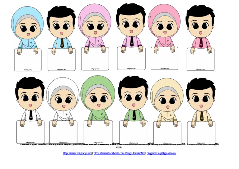 Doodle Murid Sekolah Comel | PDF