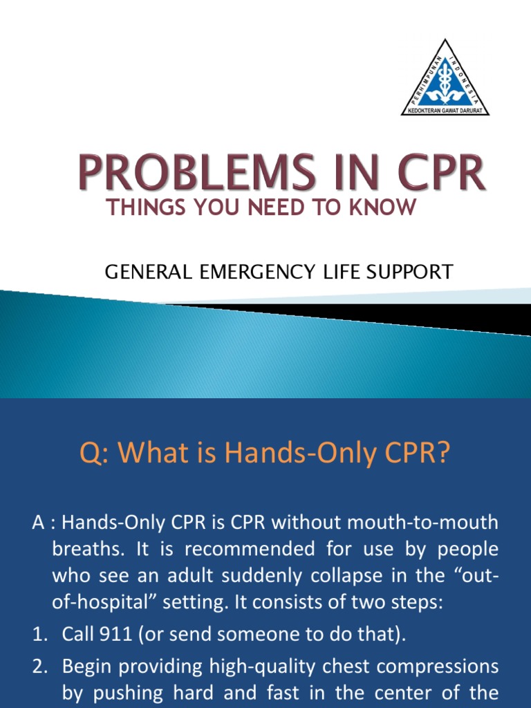 Problems in CPR 2011 | PDF | Cardiopulmonary Resuscitation | Cardiac Arrest