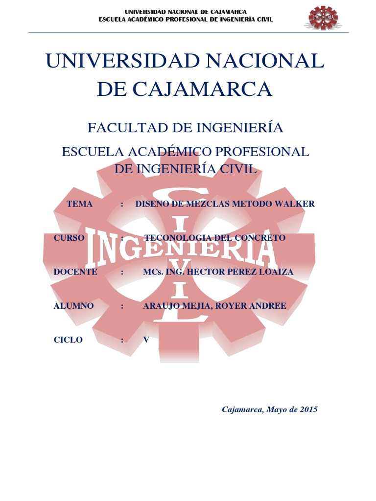 Metodo Walker | PDF | Hormigón | Cemento