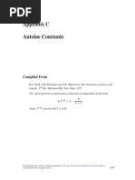 Antoine Equation Constants (Table) | PDF