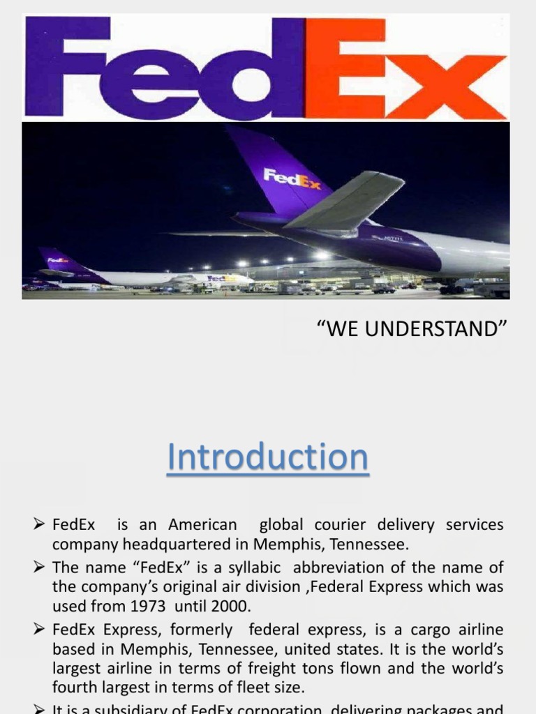 FedEx Company Overview and History | PDF | Fed Ex | United Parcel Service
