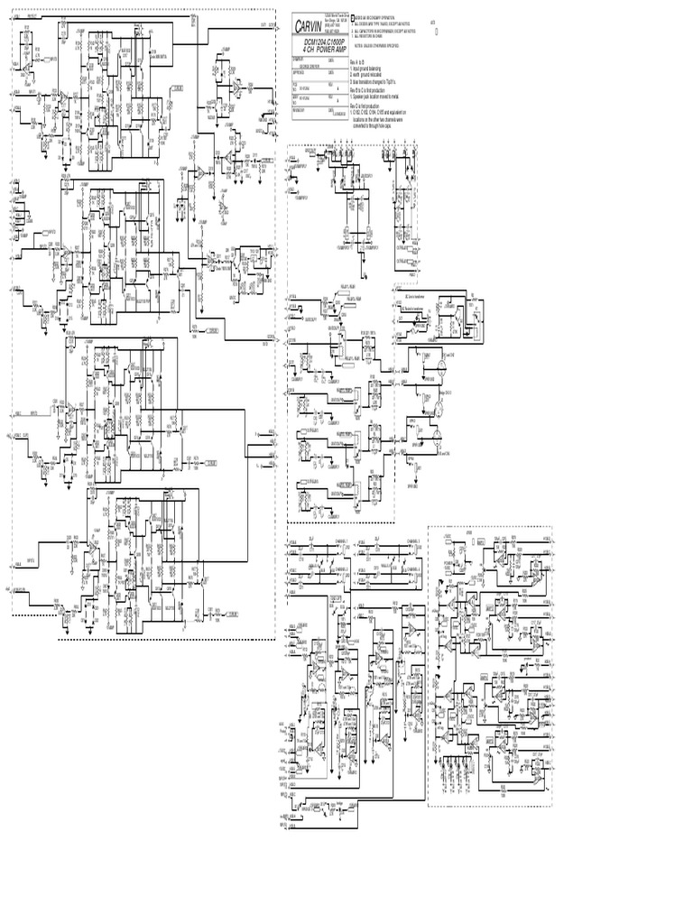 Carvin Schematic - DCM1204 RevB | PDF