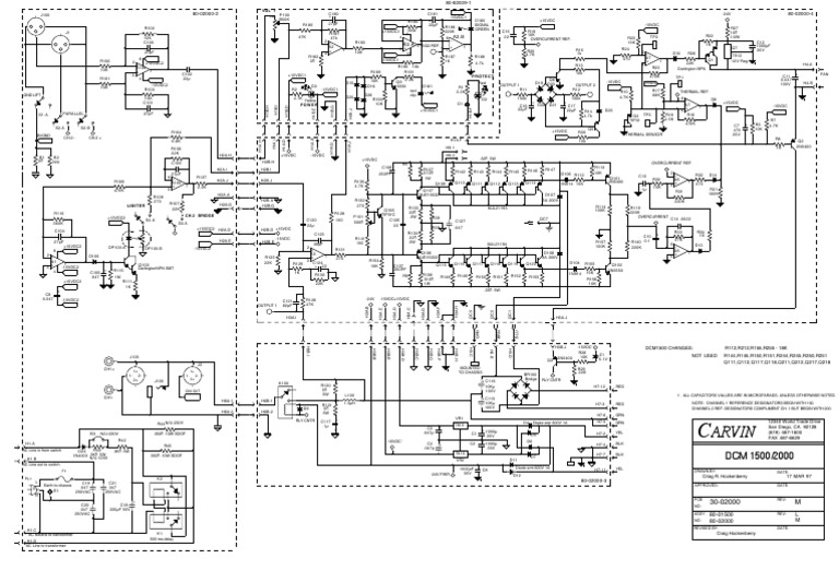 Carvin Schematic - DCM2000 Rev M | PDF | Vehicle Operation | Aerostats