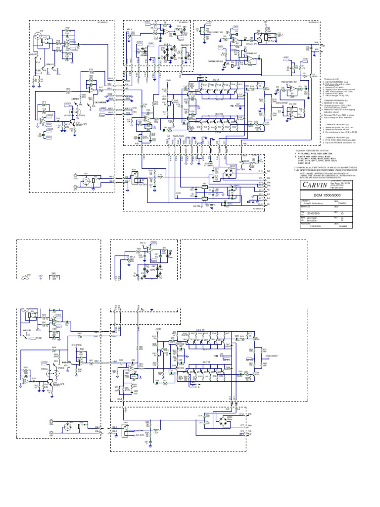 Carvin Schematic - DCM2000 REV. H | PDF