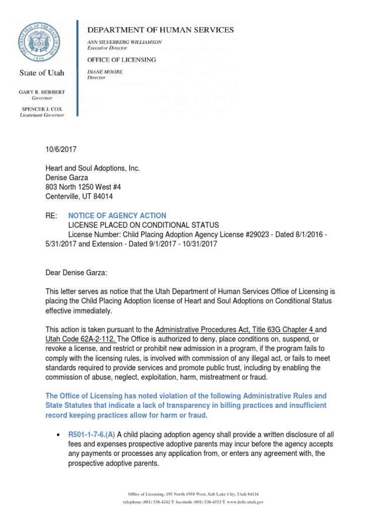 Heart and Soul NAA Issued | PDF | Fee | Adoption