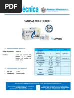 Uso Y Características De Pastillas Dpd 1 Pdf Agua Cloro
