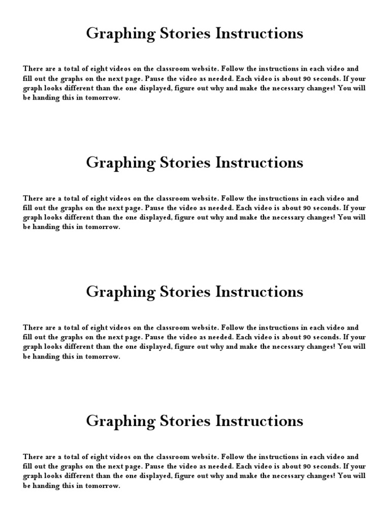 Homework Instruction Sheet | PDF