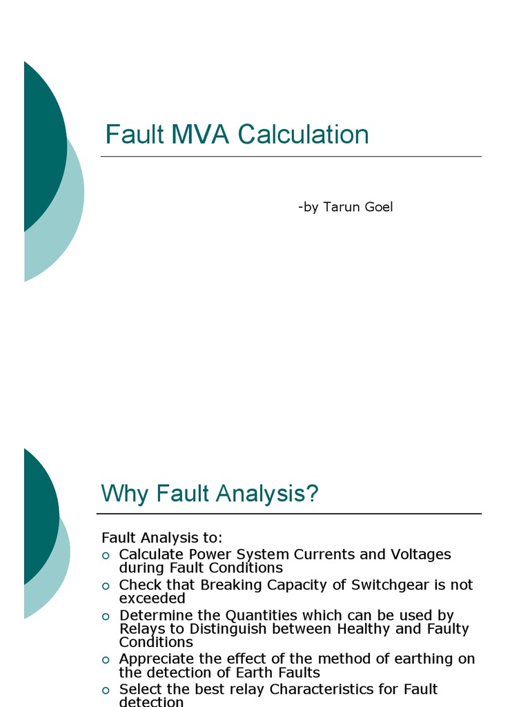 Fault MVA Calc - PPT (Compatibility M | PDF | Electrical Impedance ...