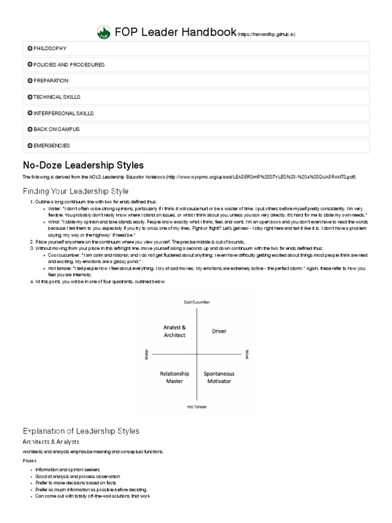 No-Doze Leadership Styles Explained | PDF | Leadership | Decision Making