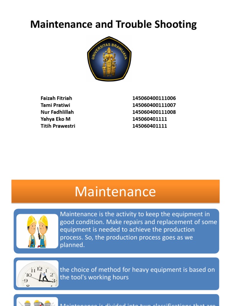Maintenance and Trouble Shooting | PDF | Transmission (Mechanics) | Clutch