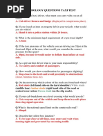 Taxi Driver Knowledge Test Example | PDF | Discrimination | Gender