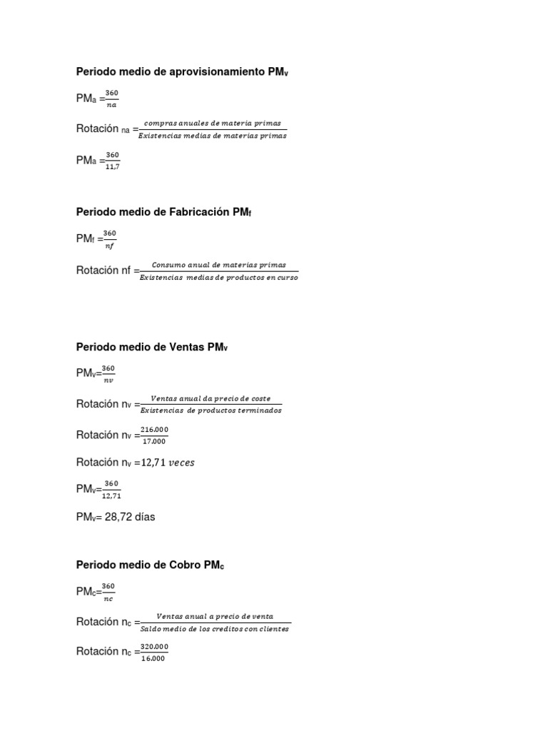 Formulas Contabilidad