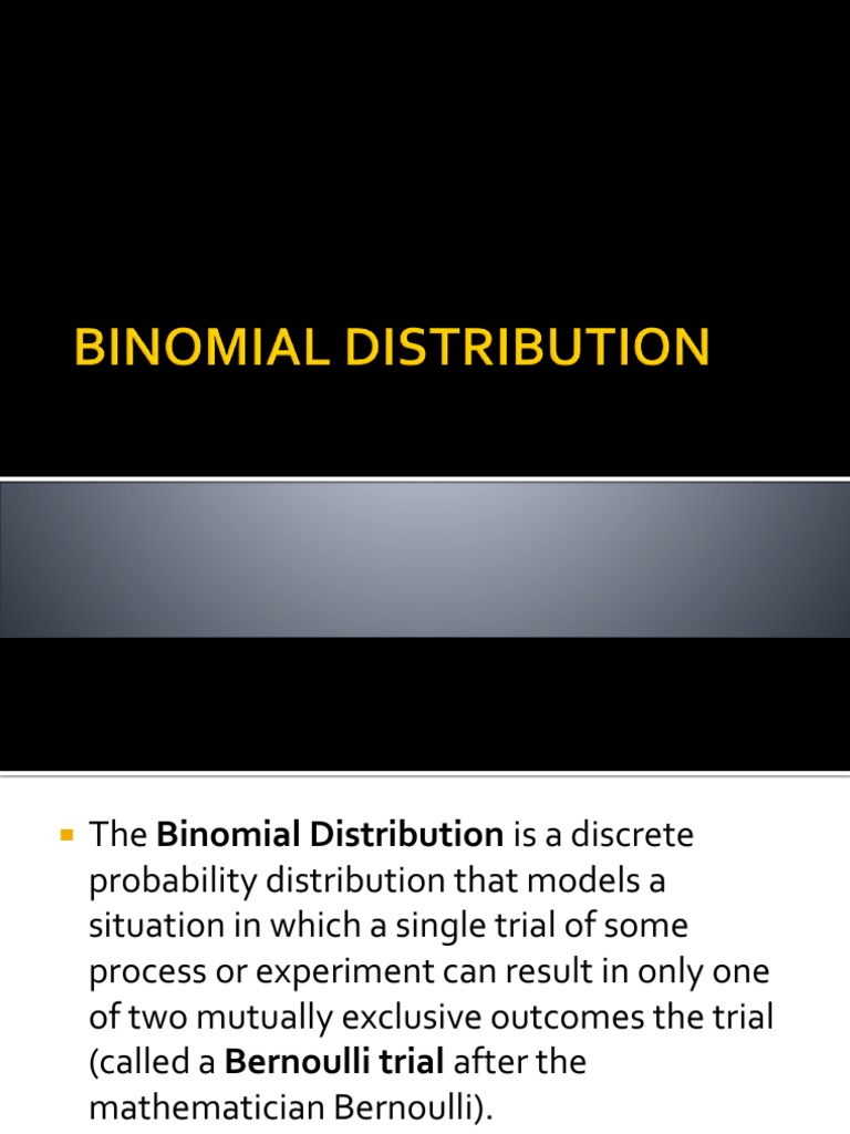 Understanding Binomial Distribution | PDF | Probability Distribution ...