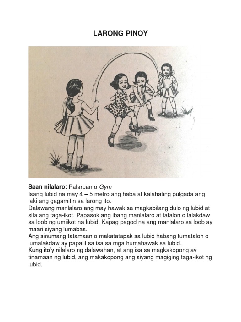 Larong Pinoy | PDF