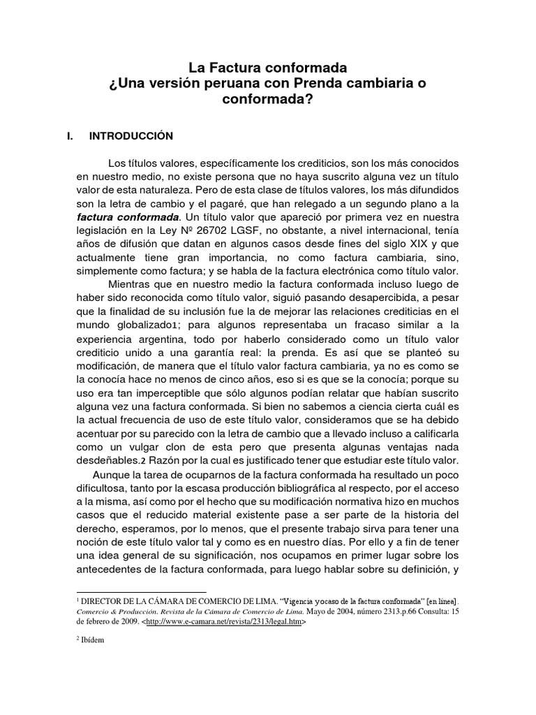 La Factura Conformada | PDF | Pagos | Factura
