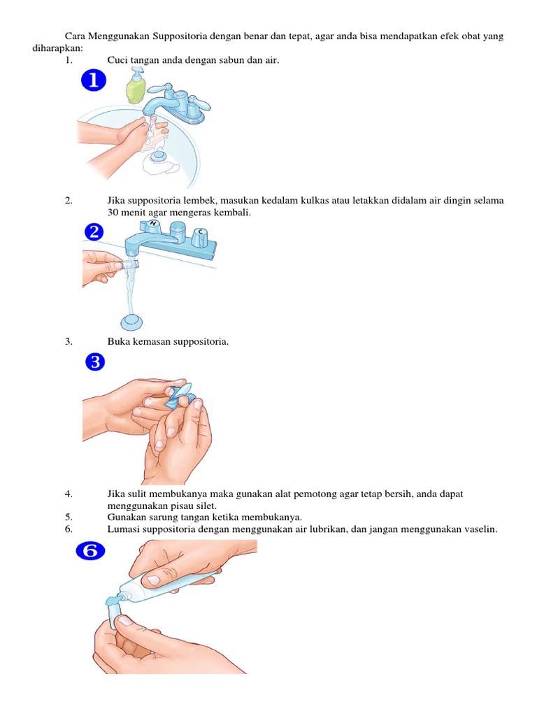 Cara Menggunakan Suppositoria | PDF