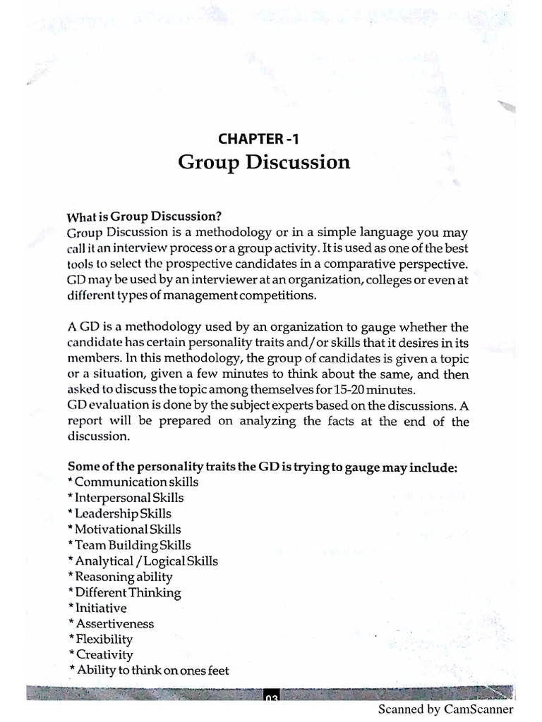 Interview Skills & Group Discussion | PDF