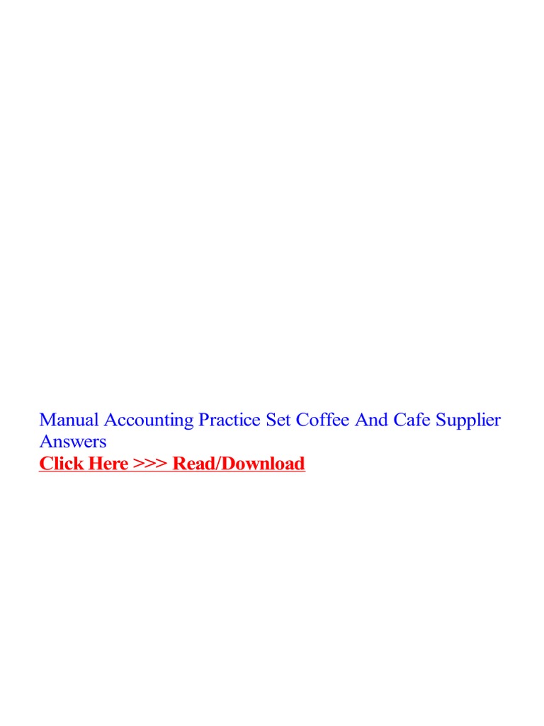 Perdisco Accounting for Coffee Suppliers | PDF | Coffeehouse | Accounting