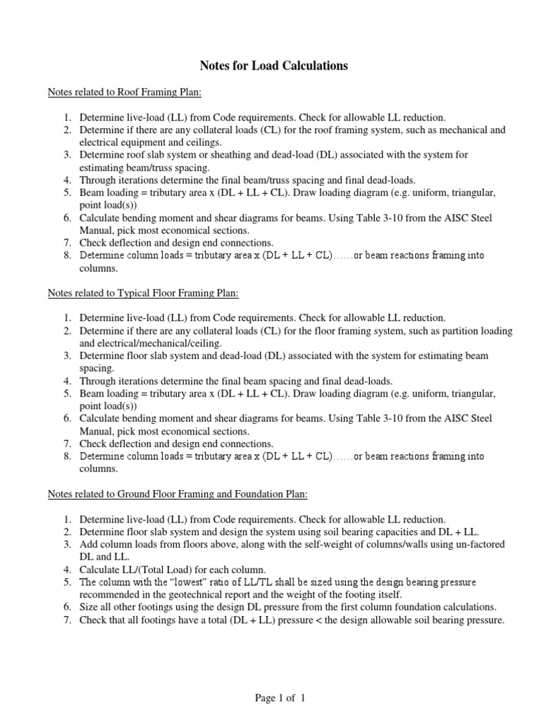Sample Design Calculations For A 5 Story Building | PDF | Beam ...