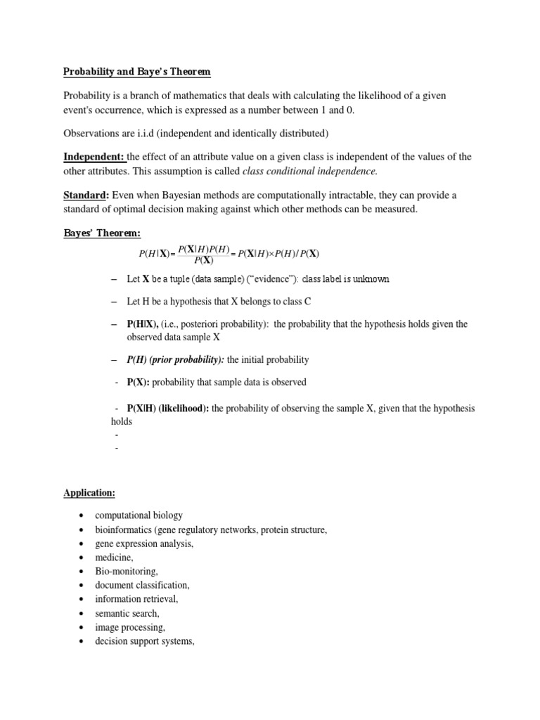 Understanding Bayes' Theorem Applications | PDF