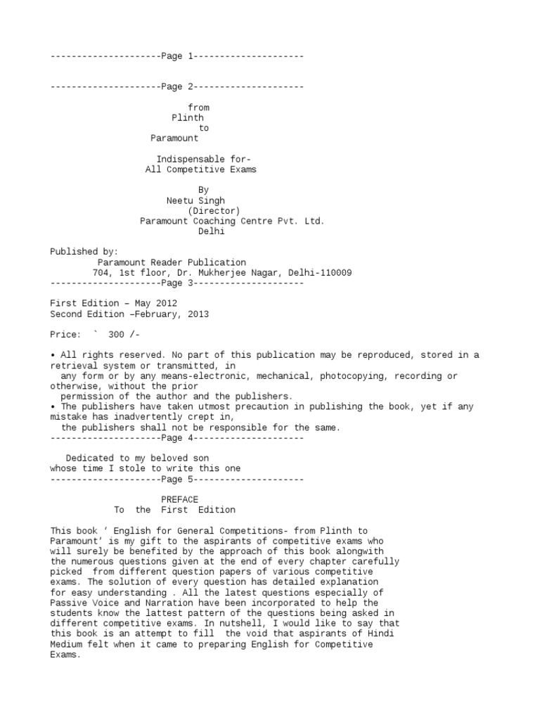 Competitive English | PDF | Verb | Noun