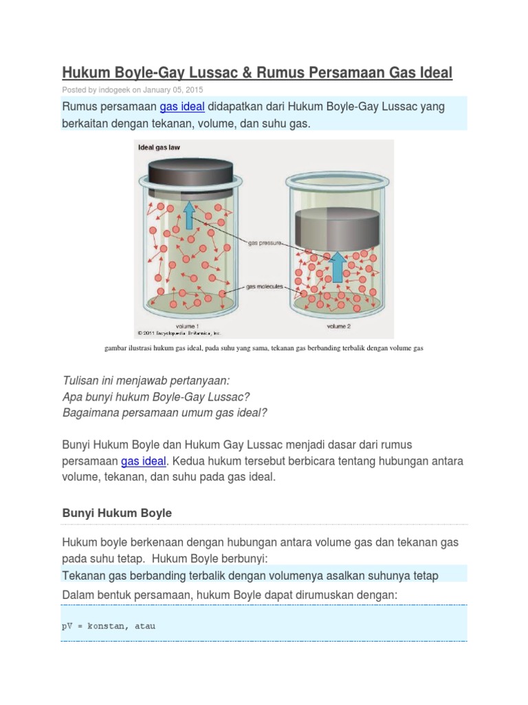 Hukum Boyle | PDF