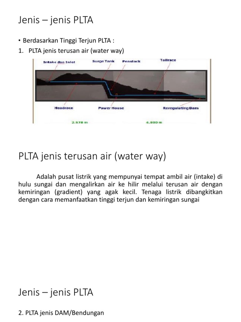 Jenis - Jenis PLTA | PDF | Perjalanan | Teknologi & Rekayasa