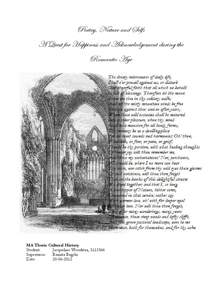 Poetry, Nature and Self - A Quest For Happiness and Acknowledgement ...