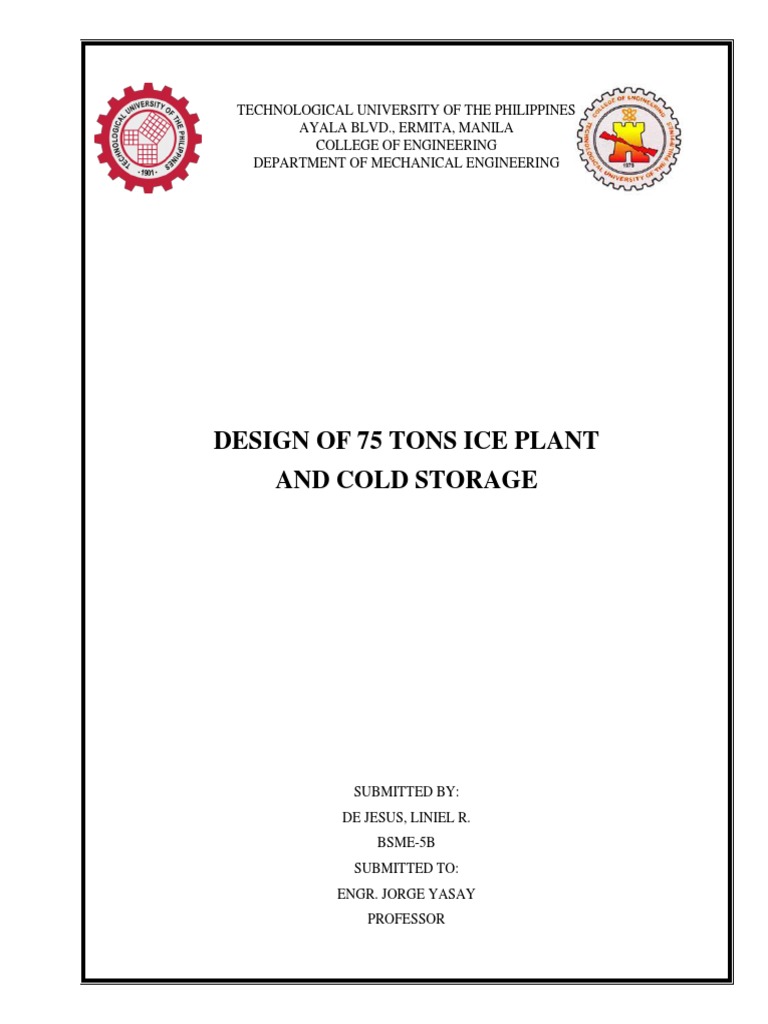 Ice Plant and Cold Storage Design | PDF | Pallet | Refrigeration