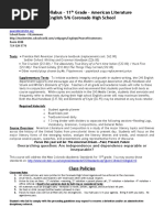 Honors American Lit Syllabus 2019-20 | PDF | Reading Comprehension ...