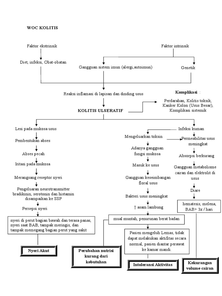 Kolitis Ulseratif: Gejala dan Komplikasi | PDF