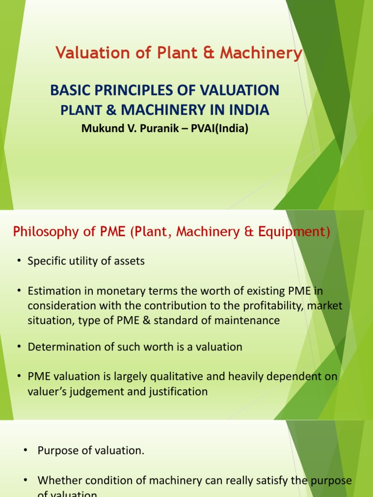 PURANIK - Basic Principle of Valuation (P&M) | PDF | Real Estate ...