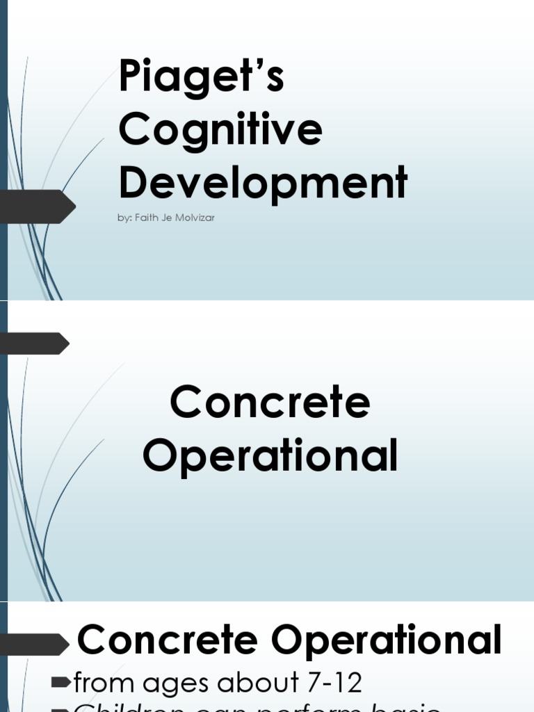 Piaget's Cognitive Development | PDF | Behavioural Sciences | Applied ...