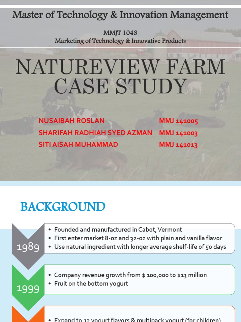 Natureview Farm Case Study: Master of Technology & Innovation Management | PDF | Revenue | Retail