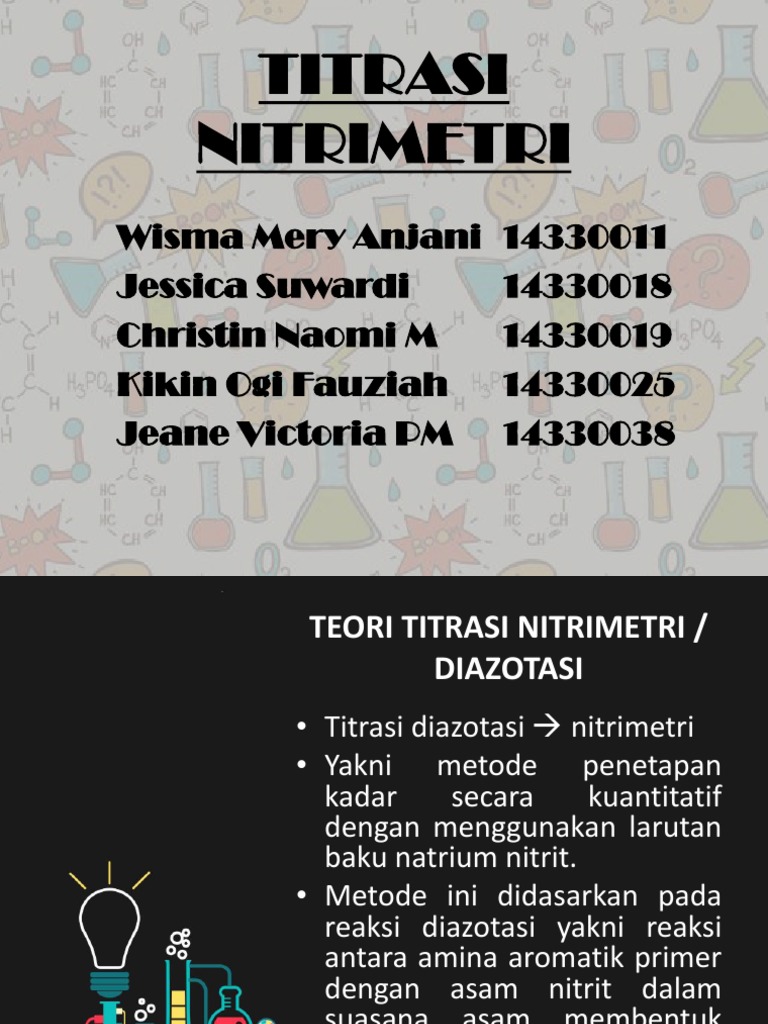Titrasi Nitrimetri | PDF