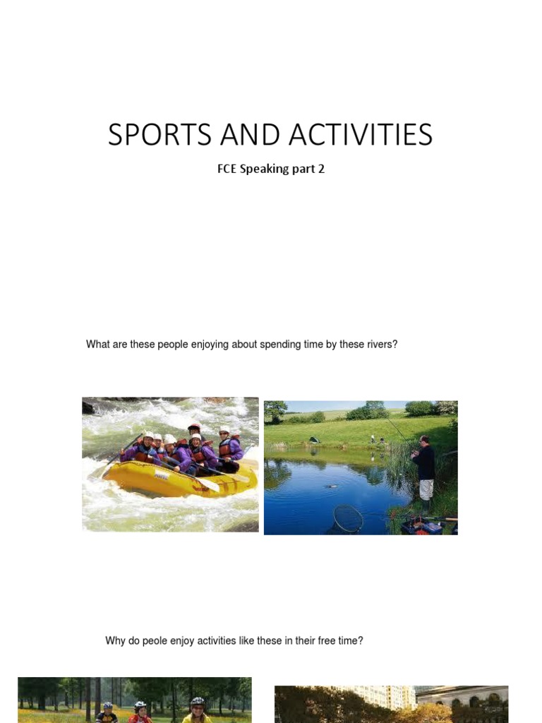 Sports and Activities: FCE Speaking Part 2 | PDF