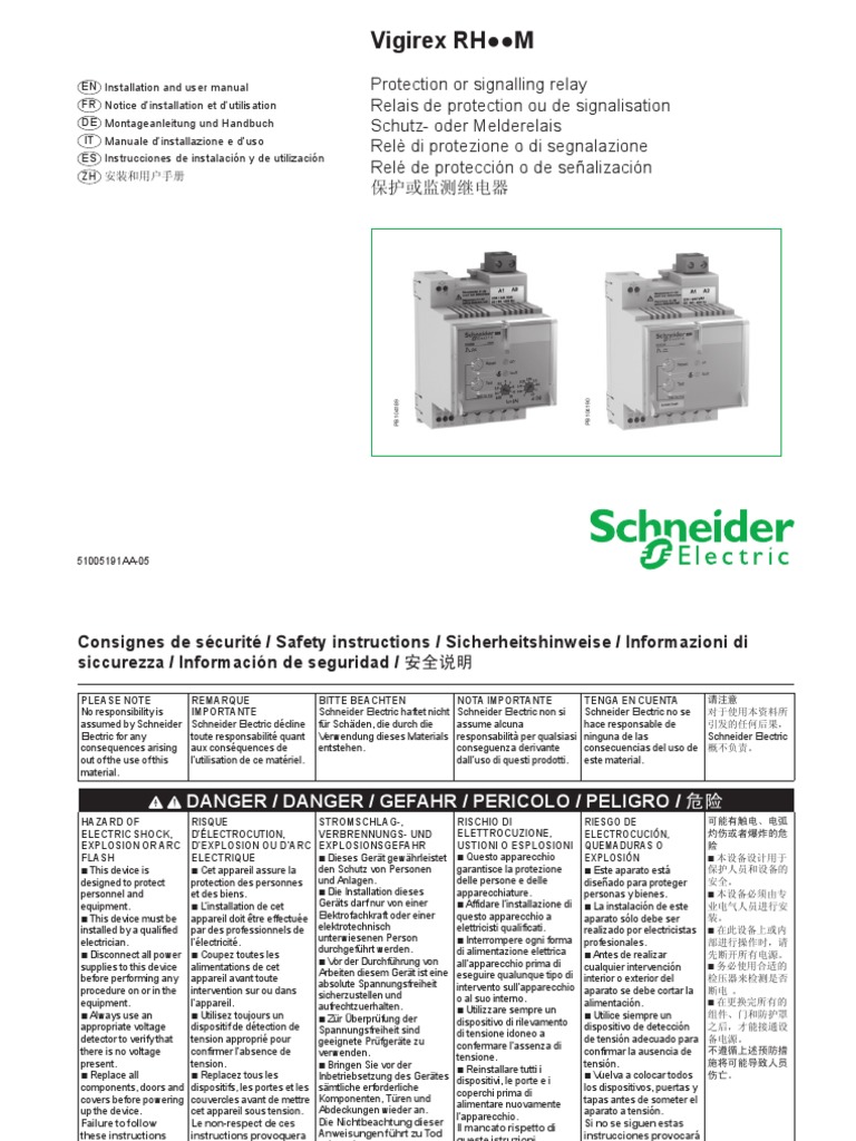 Manual Vigirex | PDF | Electrical Components | Electrical Equipment