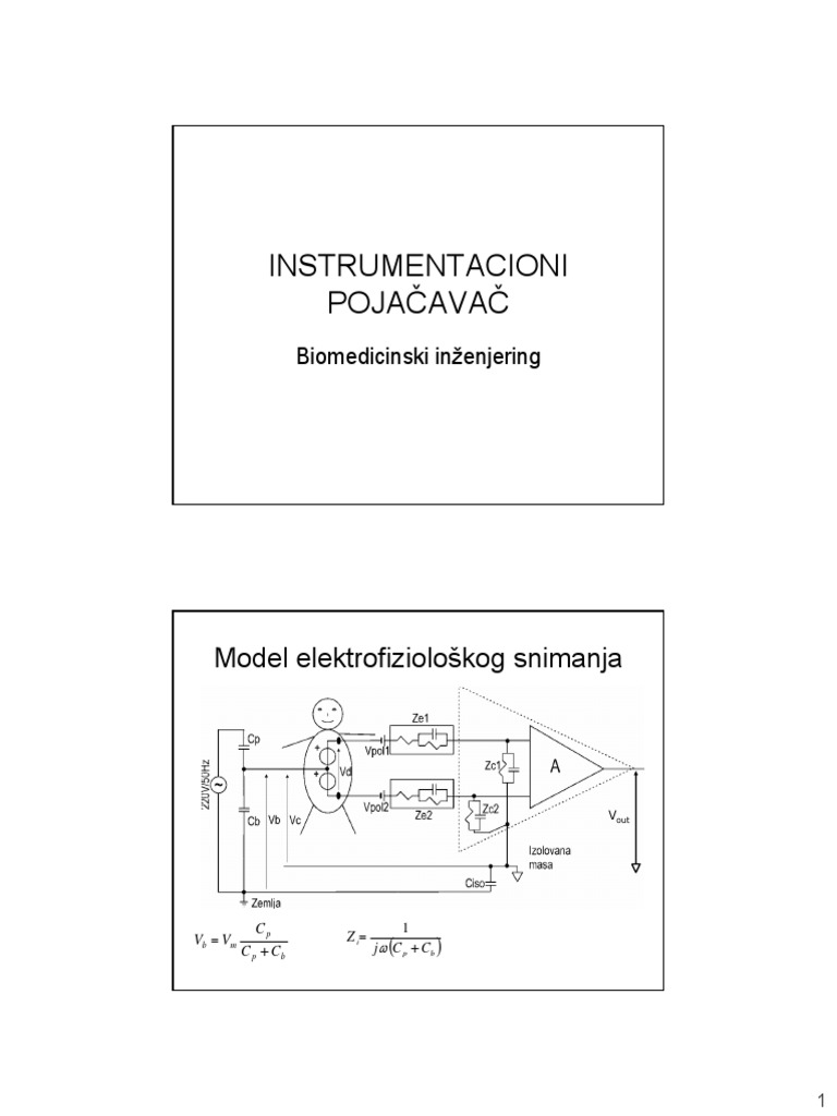 Instrumentacioni Pojacavac PDF | PDF