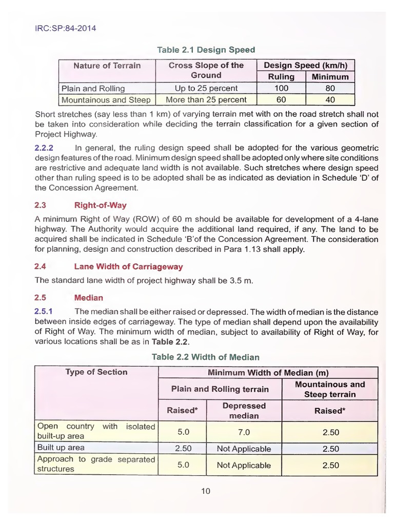 IRC SP 84 2014 - Manual of Specifications & Standards For Four Laning ...