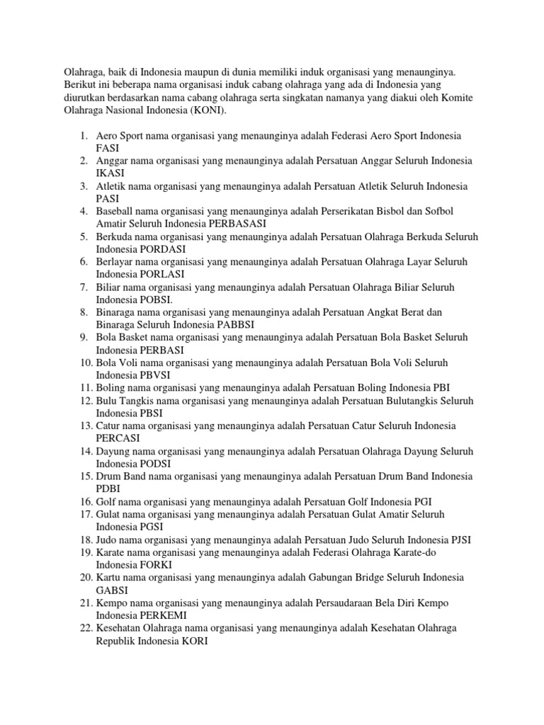 Olahraga | PDF