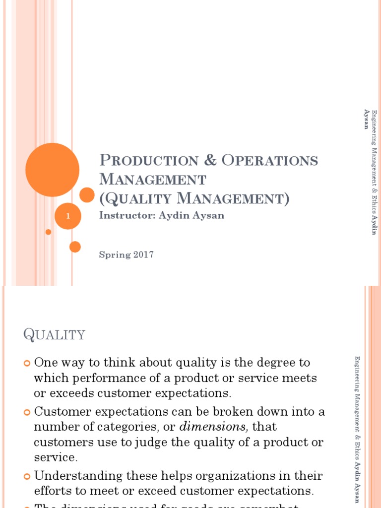 Engineering Management & Ethics Lecture Notes 4. Production ...