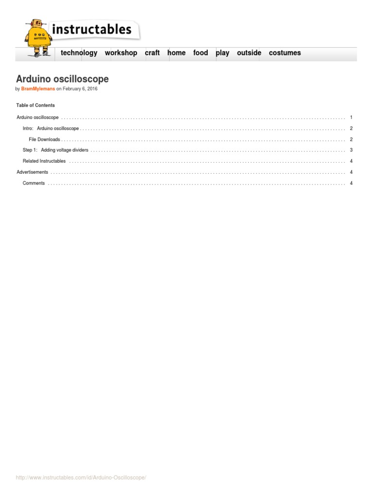 Arduino Oscilloscope | PDF | Analog To Digital Converter | Electrical ...