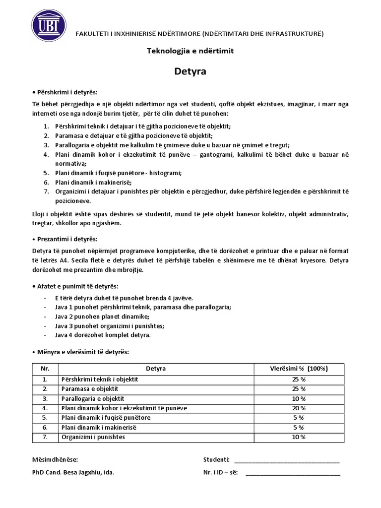 Detyra | PDF