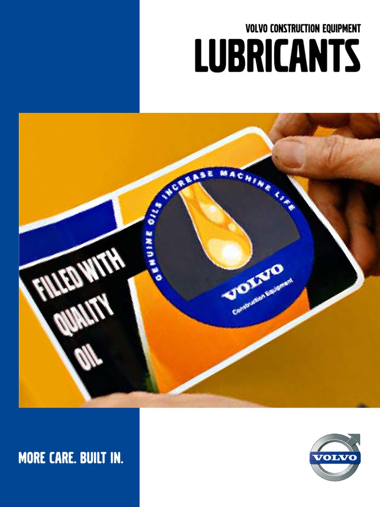 Volvo Construction Equipment Lubricant Guide: A Comprehensive Overview ...