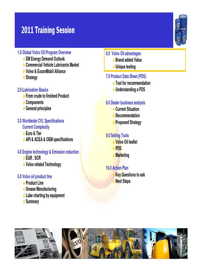 Volvo Oil Training Program - Module 6 | PDF | Brand | Competitive Advantage