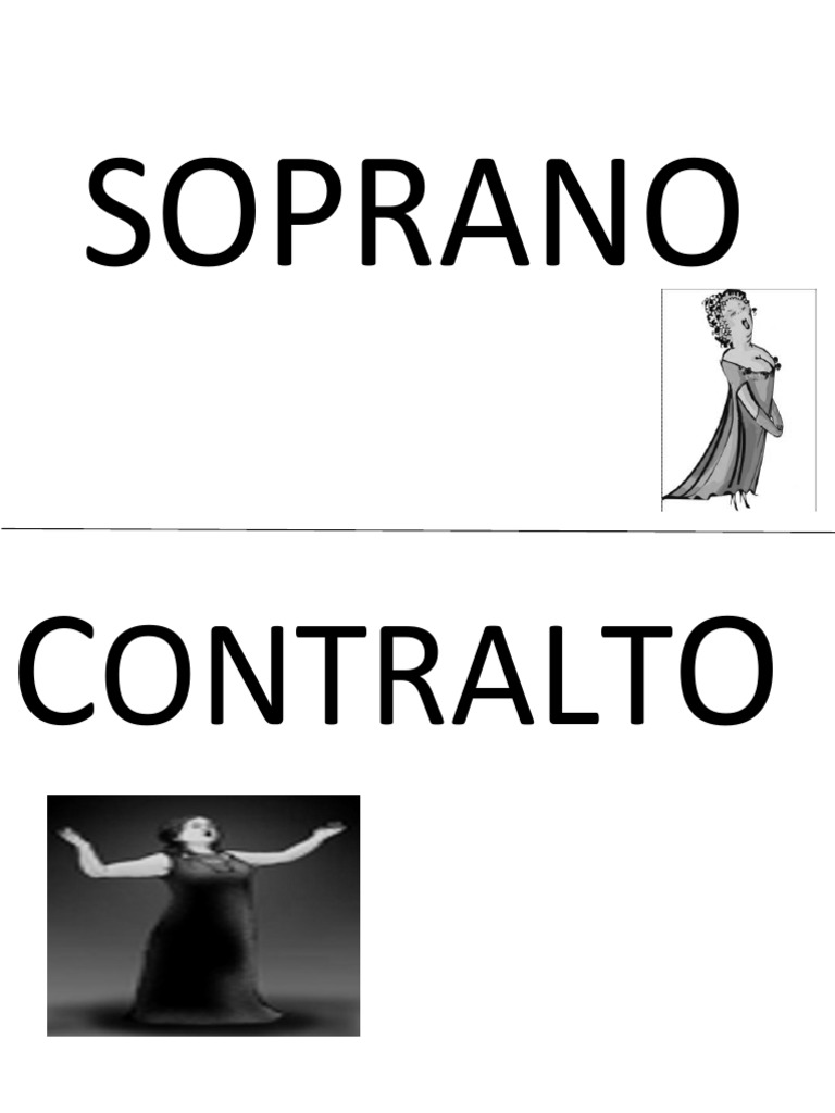 Soprano Contralto | PDF | Entertainment (General)