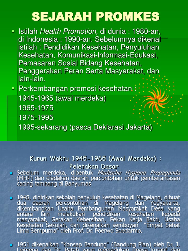 Sejarah Promkes Indonesia | PDF