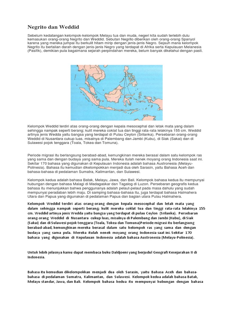 Negrito Dan Weddid | PDF