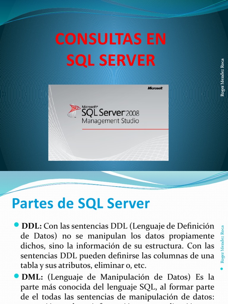 Consultas en SQL Server | PDF | SQL | Servidor SQL de Microsoft