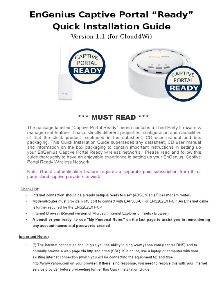 Quick Installation Guide | Download Free PDF | Wireless Lan | Computer ...